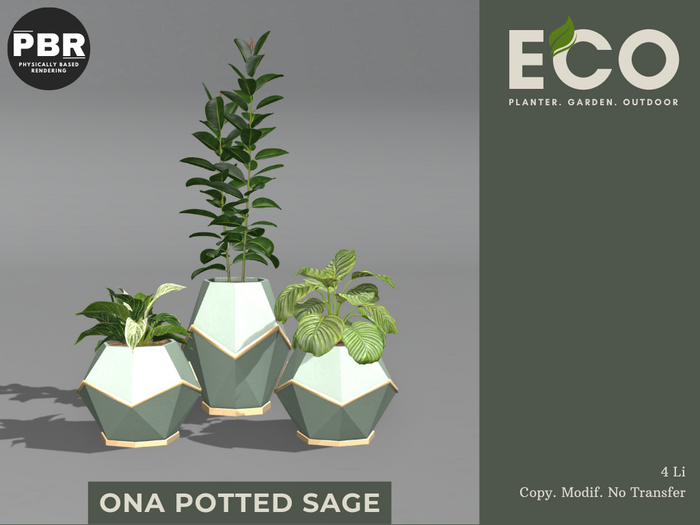 Second Life Marketplace - Eco - Ona Potted Sage